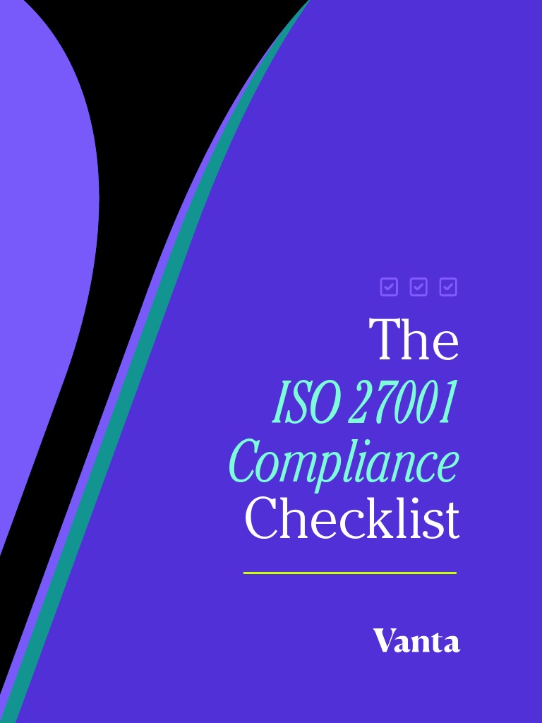 Vanta ISO27001 Checklist | PDF | Information Security | Risk