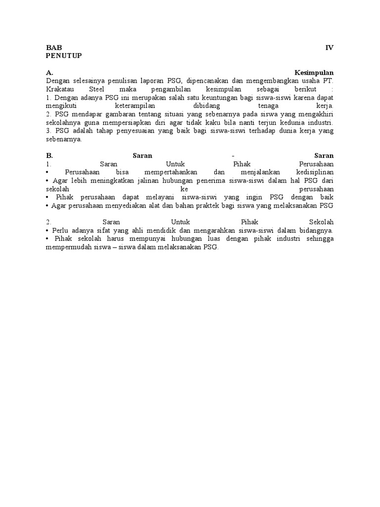 Contoh Penutup | PDF