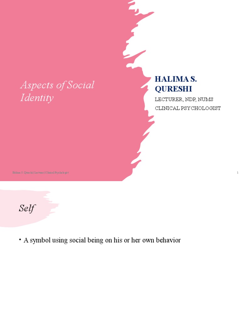 Lecture 5 Self Pdf Self Concept Self Esteem