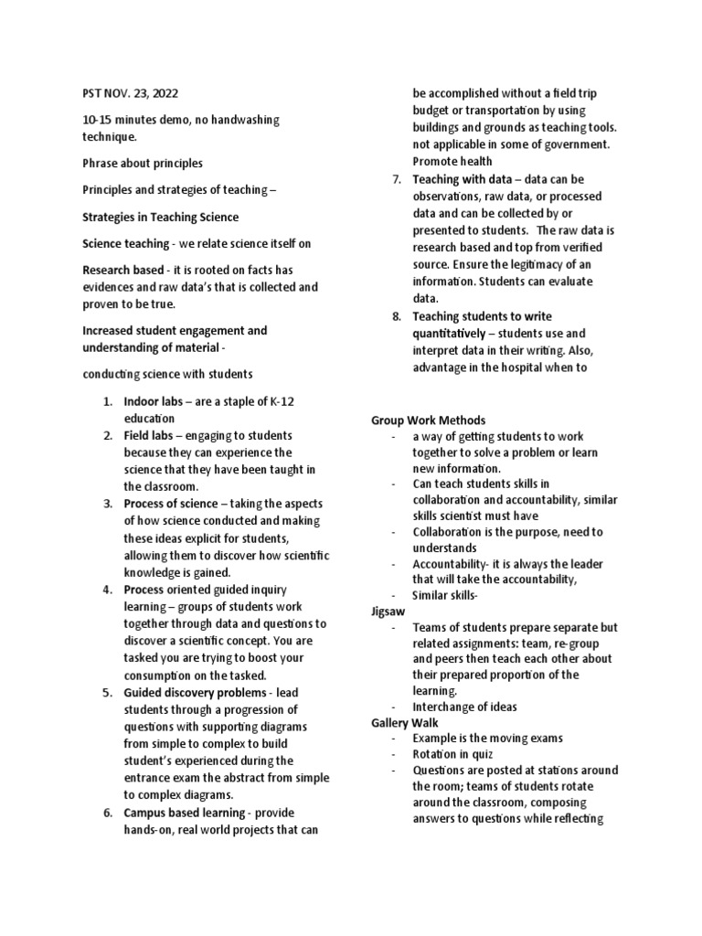 PST Notes 23 | PDF | Science | Data