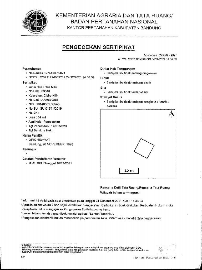 Contoh Pengecekan | PDF
