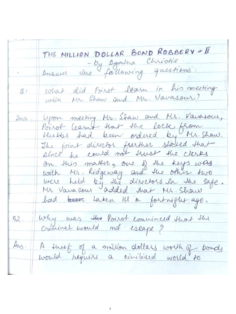 The Million Dollar Bond Robbery 2 | PDF