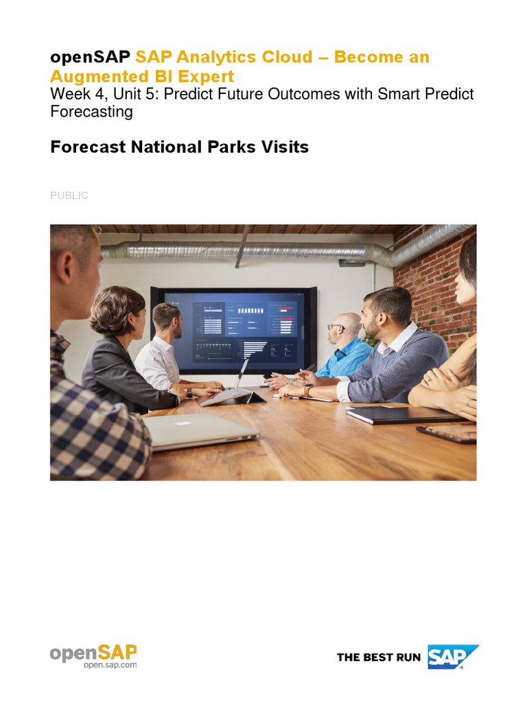 openSAP Sac5 Week 4 Unit 5 PREPDATPRED Exercise | PDF | Forecasting | Prediction