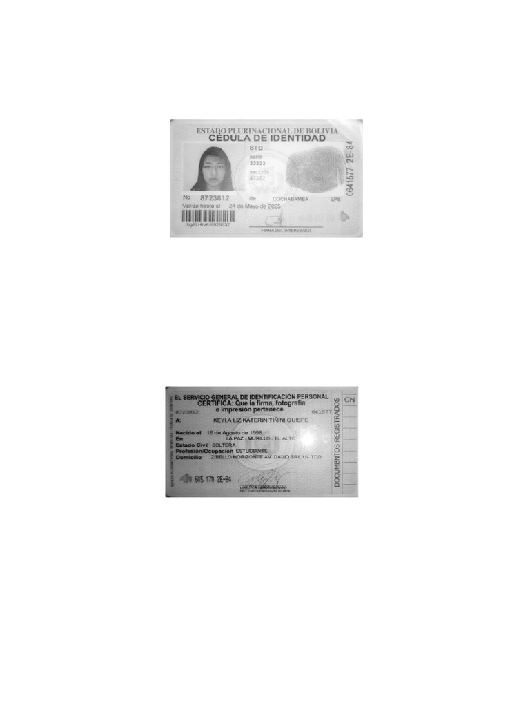 Fotocopia de Carnet | PDF