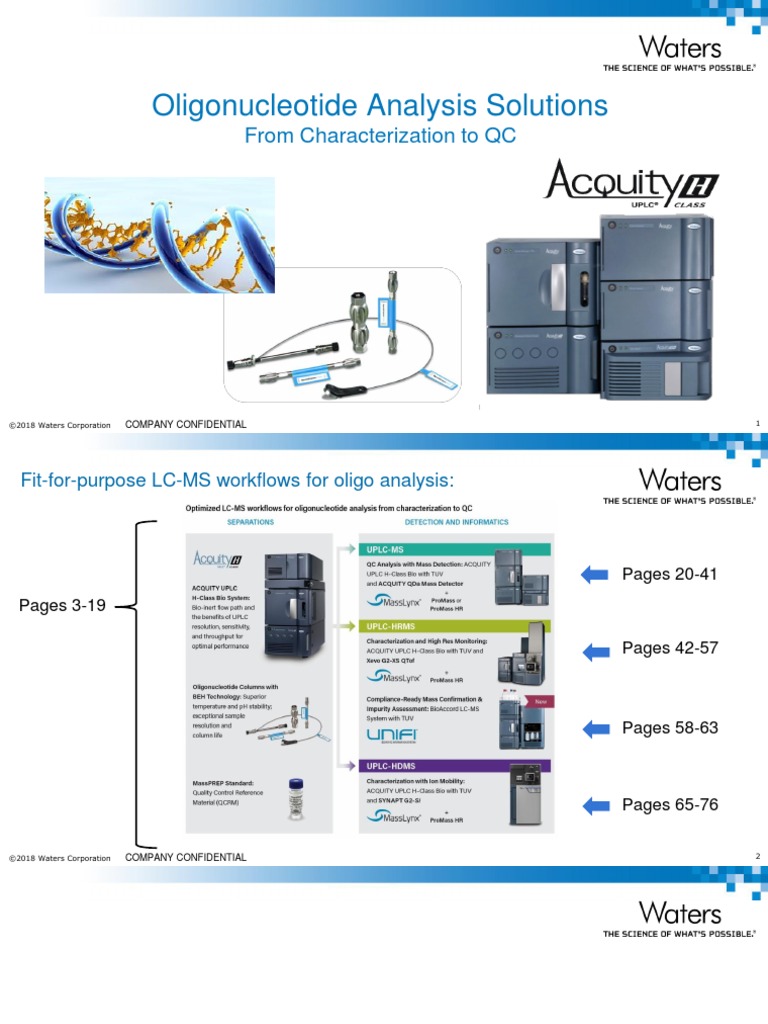 Waters Oligonucleotide Analysis Solutions | PDF | High Performance Liquid Chromatography ...