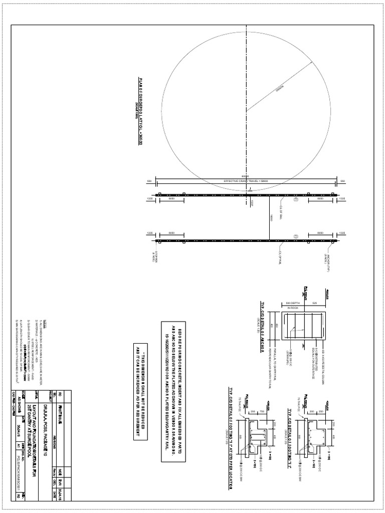 Mis 001 Gantry Foundation | PDF | Civil Engineering | Building Materials