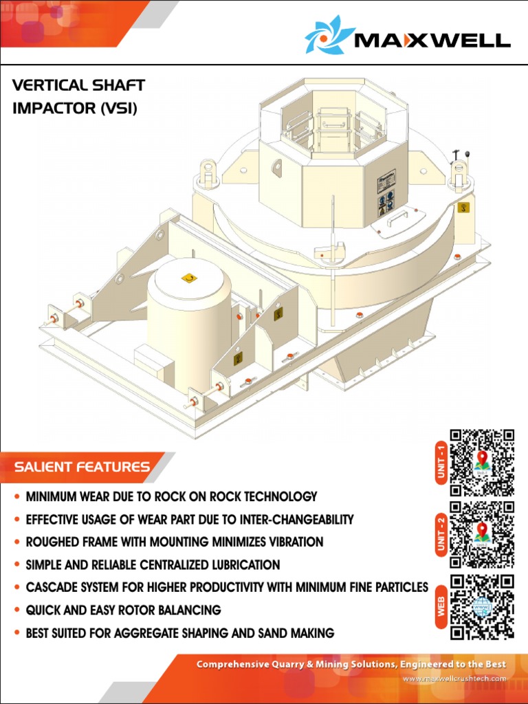Maxwell Vertical Shaft Impactor (Vsi) | PDF | Wear | Mechanical Engineering