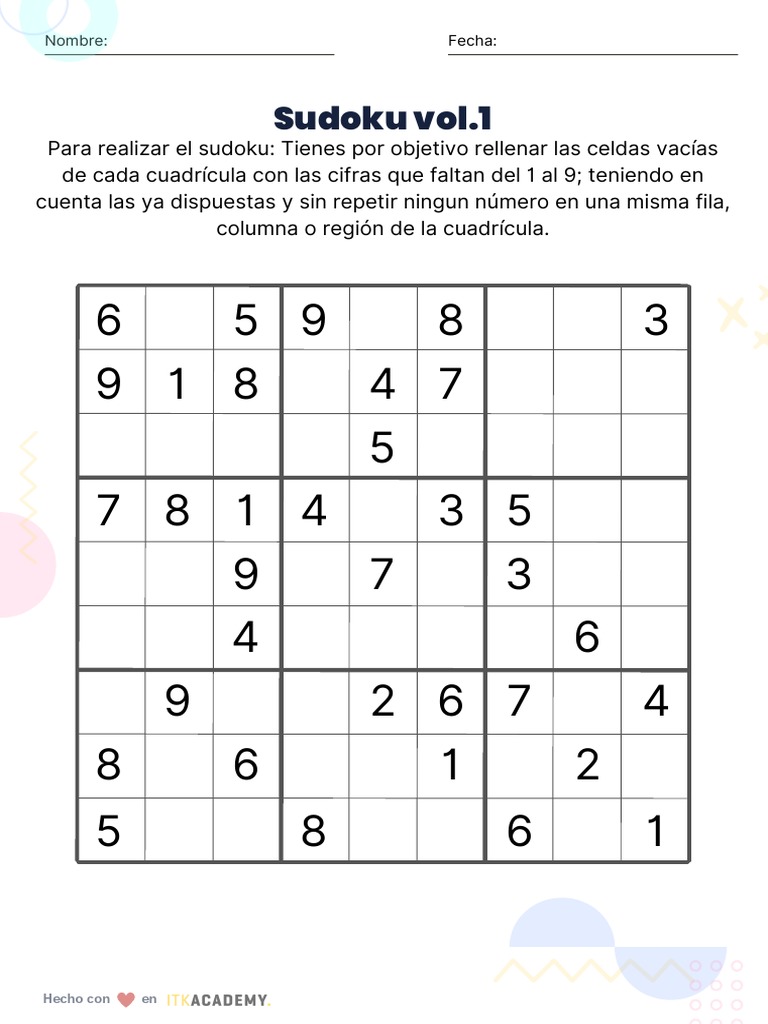 Hoja De Trabajo De Sudoku En Blanco Juego Sudoku Con Imágenes Otoño