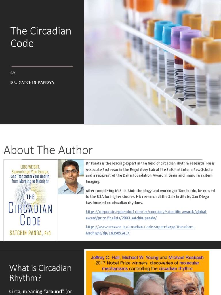 The Circadian Code (Slide Show) - Satchin Panda | Download Free PDF ...