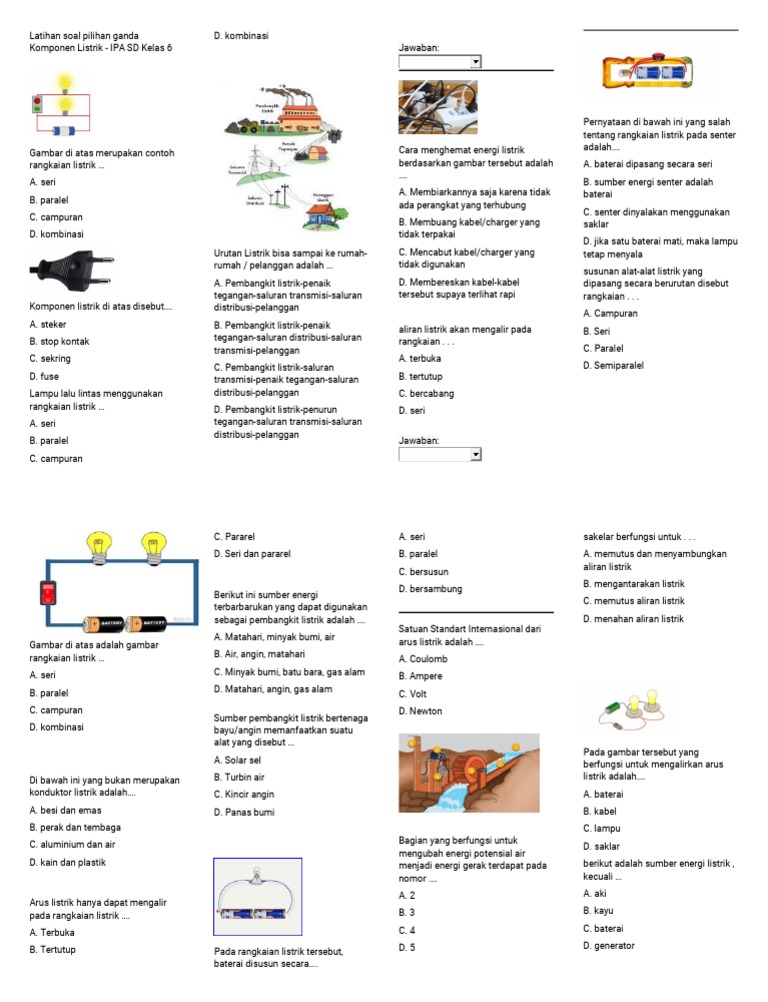1 - Ipa - Kelas 6 - Bab 4 - Soal - 5 | PDF