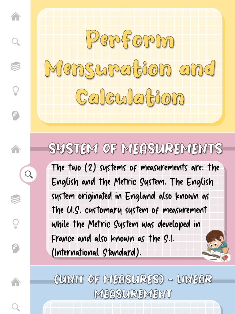 Mensuration and Calculation | PDF | Home & Garden