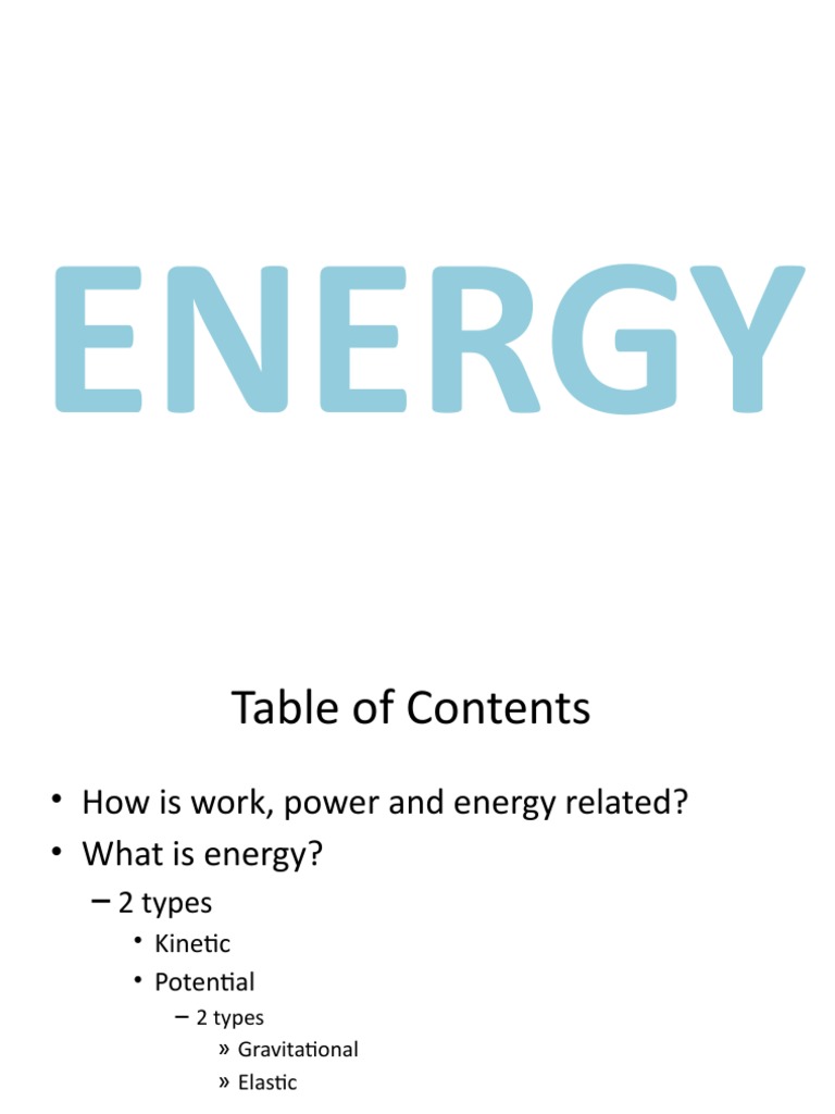 8th Grade PE and KE Intro | PDF | Potential Energy | Gravity