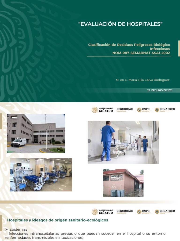 Tema 3 Evaluacion de Hospitales | PDF | Residuos | Hospital