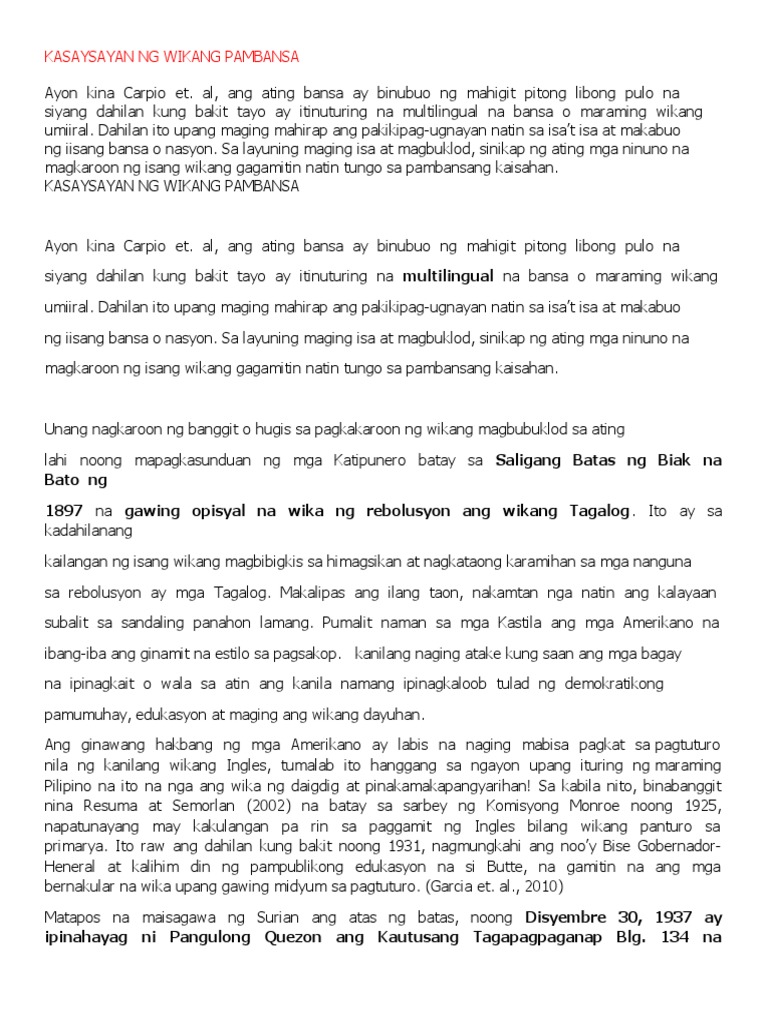 Kasaysayan | PDF