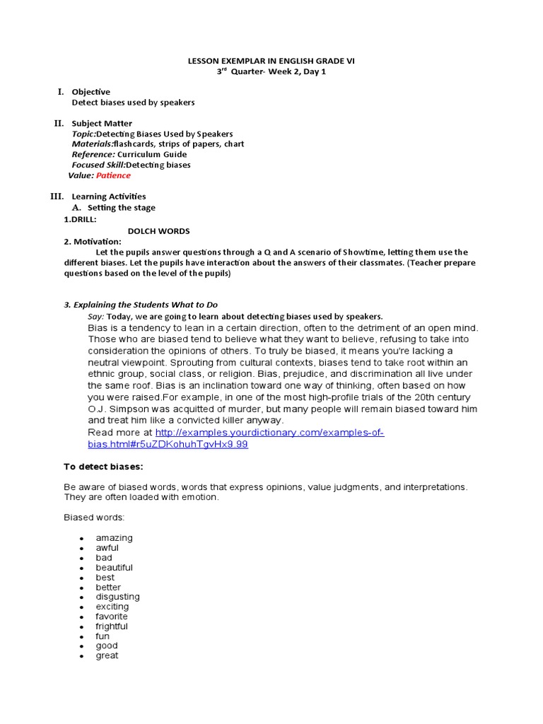 Week 2 | PDF | Bias | Plants