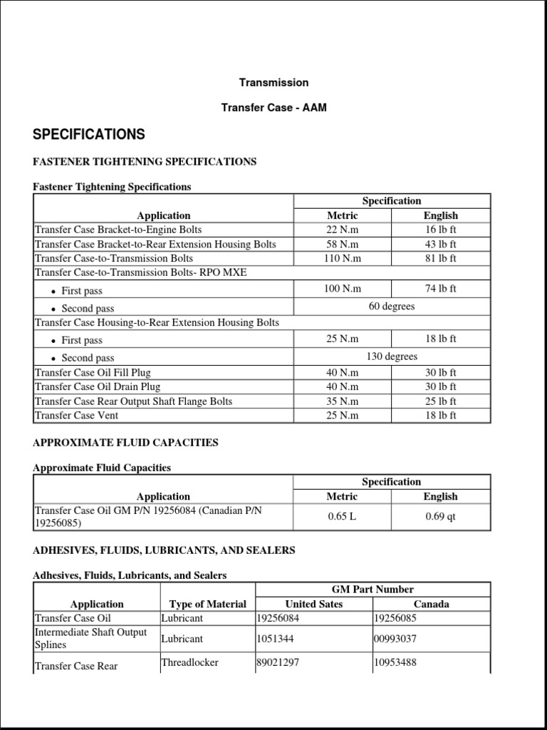 136 - Transfer Case - AMM | PDF | Axle | Gear