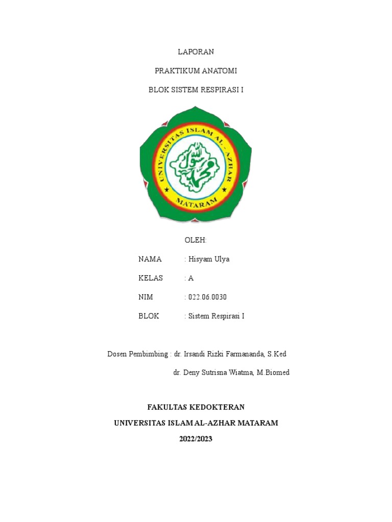 Laporan Anatomi Respirasi Hisyam Ulya | PDF
