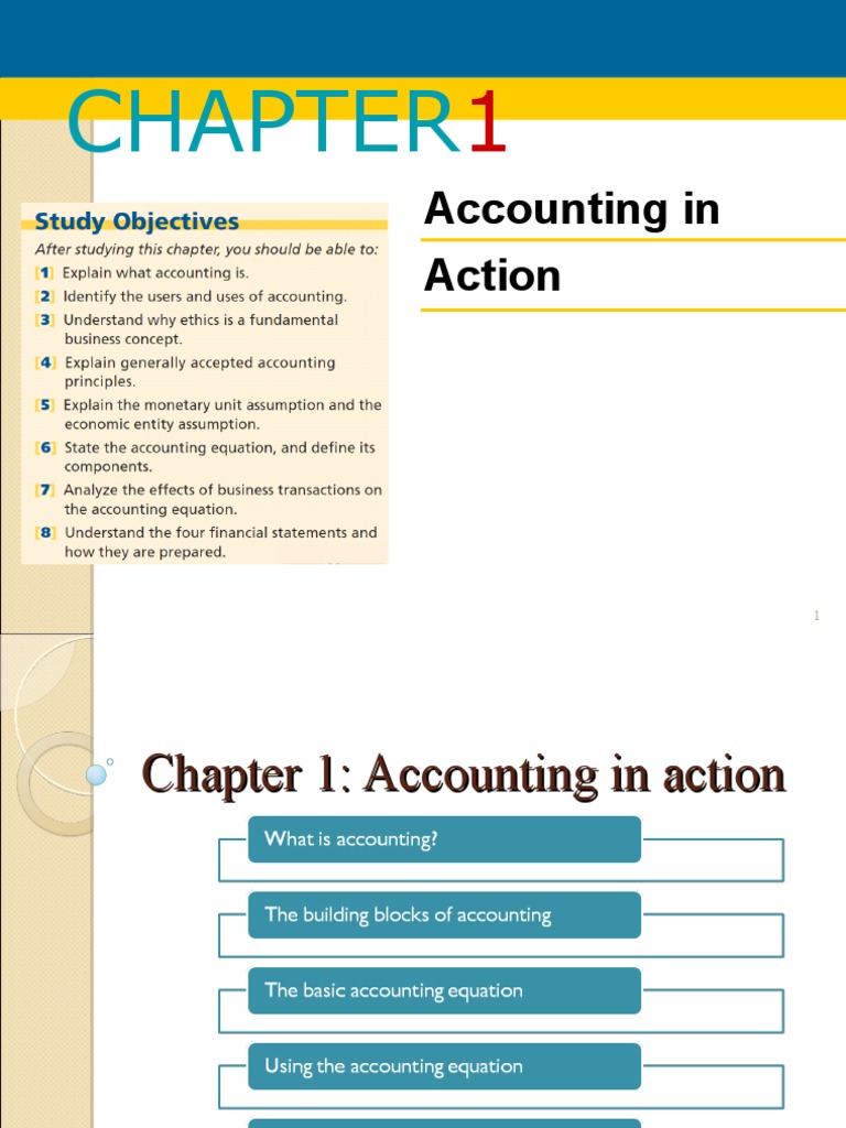 Chapter 1 - Accounting in Action | PDF | Equity (Finance) | Accounting