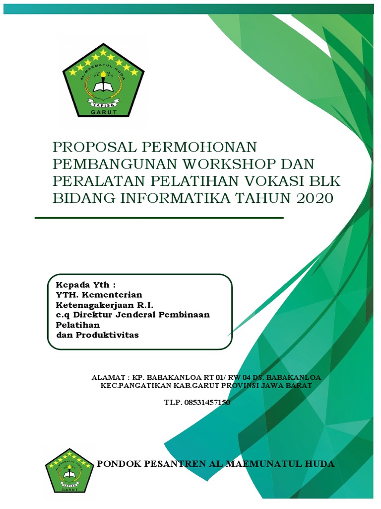 Proposal Pembangunan BLK Komunitas | PDF