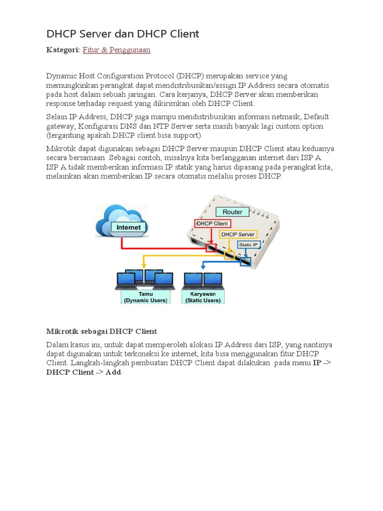 DHCP Server Dan DHCP Client | PDF