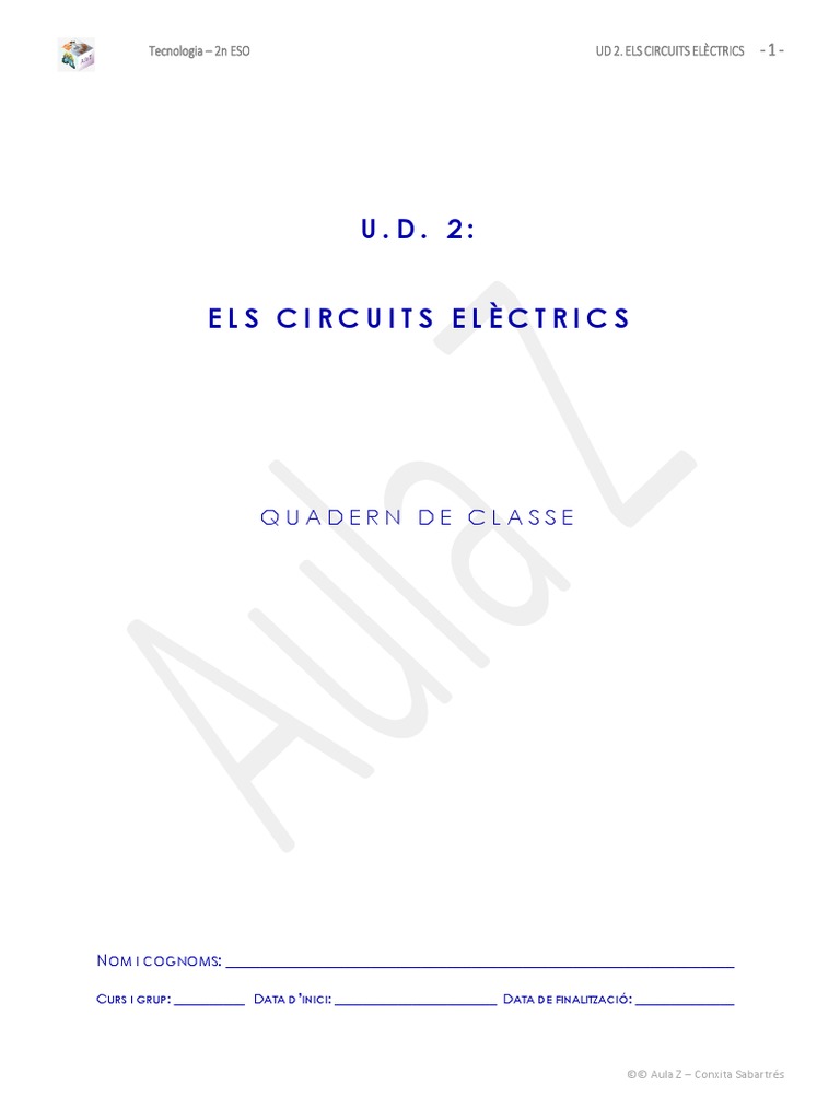 Circuits Quadern Classe | PDF