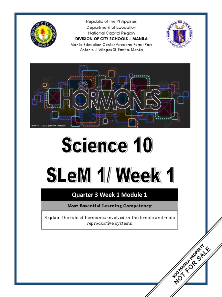 WEEK 1 SLM 1 Hormones in Reproductive Systems SLM 1 | PDF | Luteinizing ...