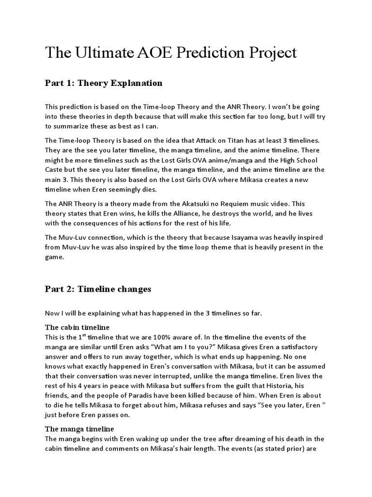 The Ultimate AOE Prediction Project | PDF