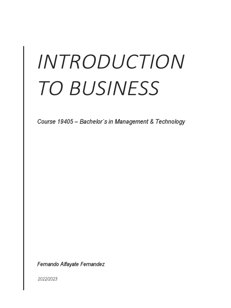 COMPLETO - Introduction To Business | PDF | Internal Rate Of Return ...