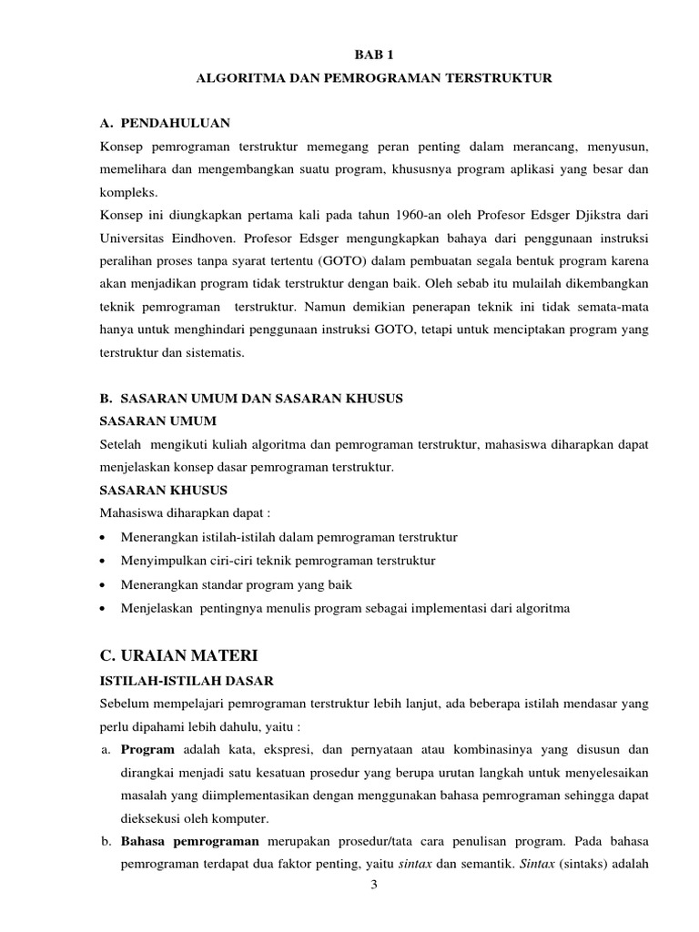 Diktat Kuliah Algo1 Bab 1-5 | PDF