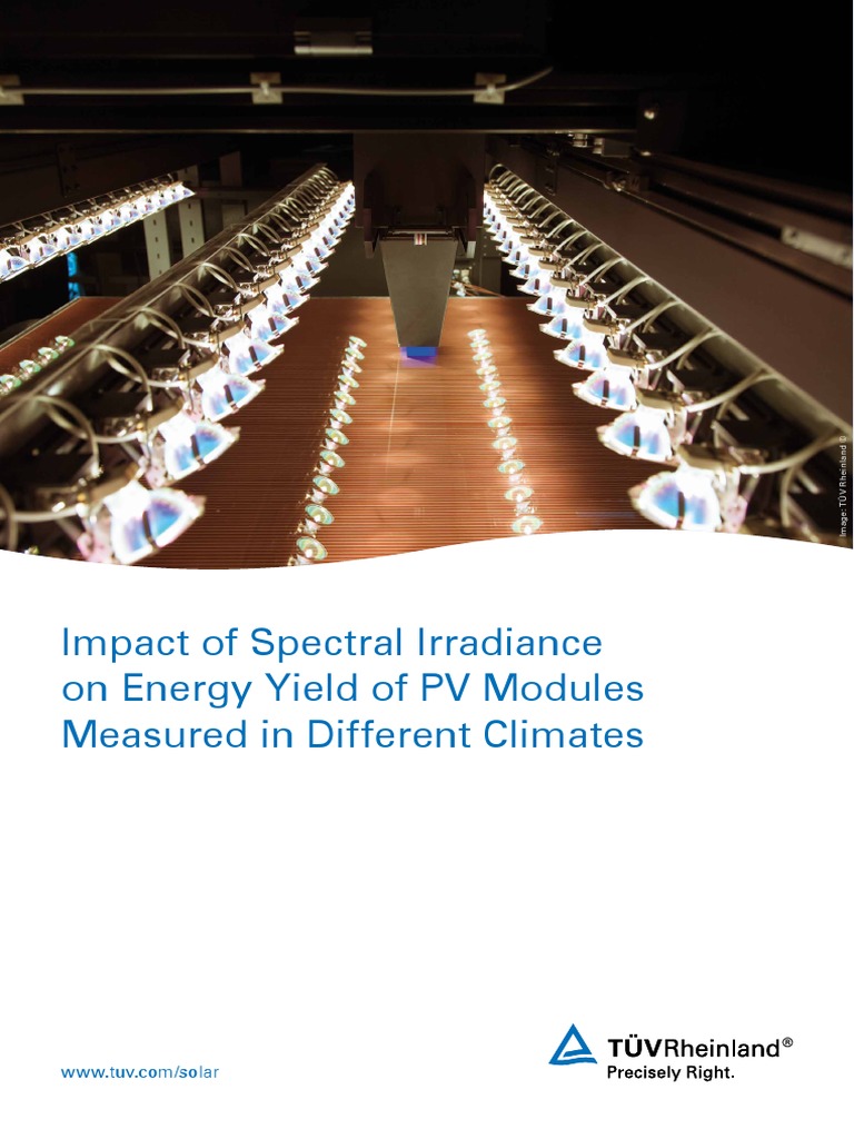 TUV Rheinland Whitepaper Solar Impact of Spectral Irradiance On Energy ...