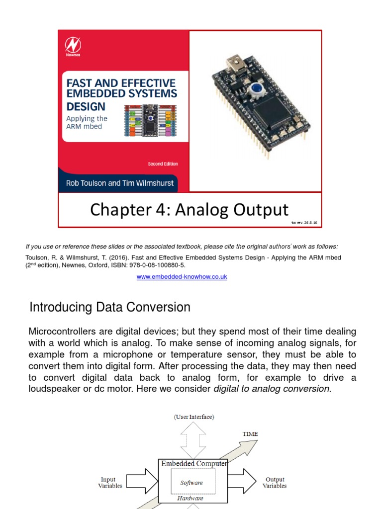 Mbed BK Ed2 CH 4 | PDF | Digital To Analog Converter | Analogue Electronics