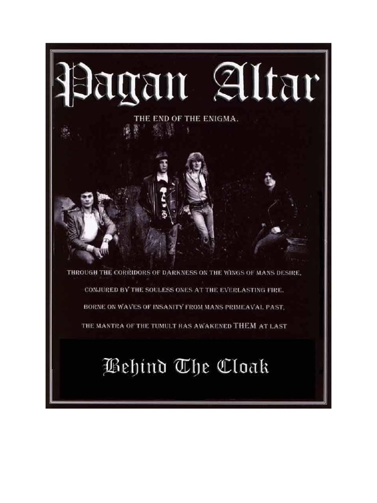 Pagan Altar Behind The Cloak | PDF | Heavy Metal Music