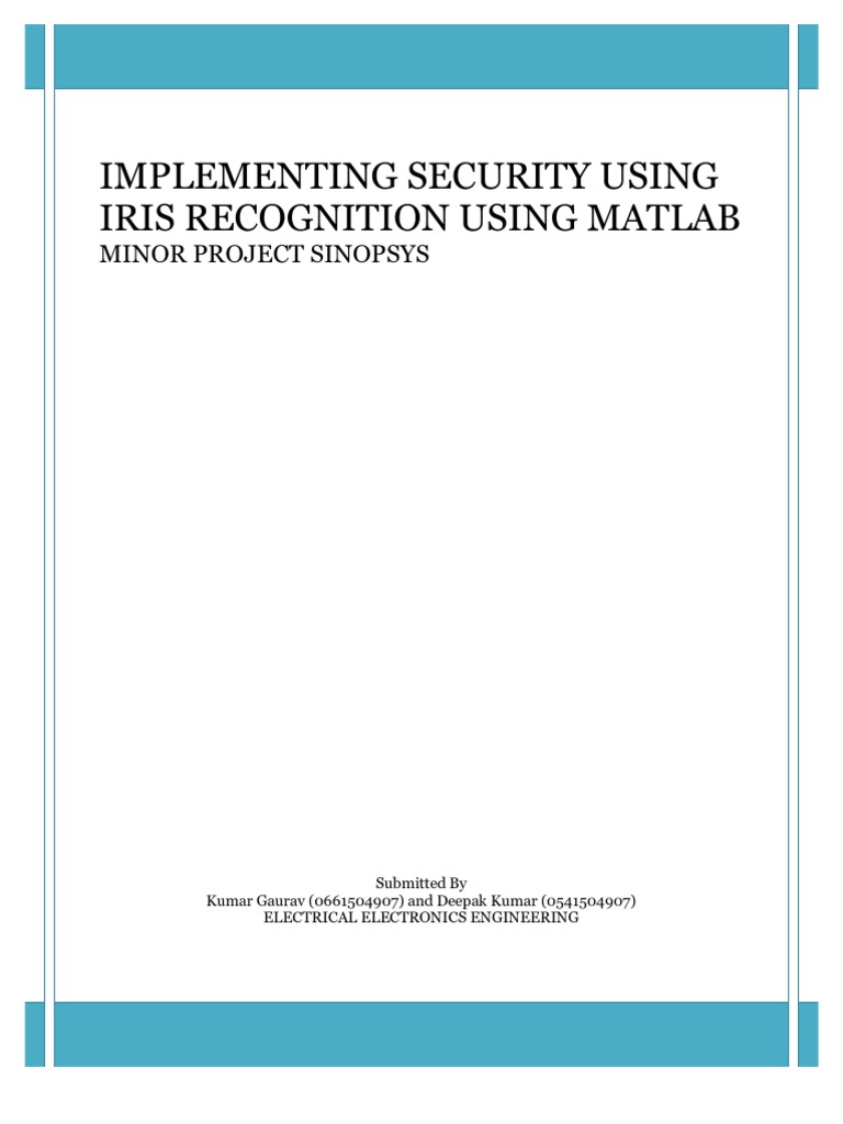 Implementing Security Using Iris Recognition Using Matlab | PDF ... Implementing Security Using Iris Recognition Using Matlab | PDF ...