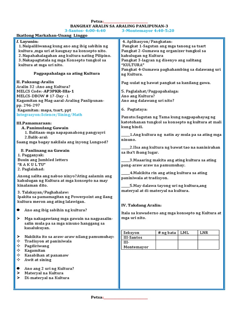 DLP AP3 Q3 Week 1 | PDF
