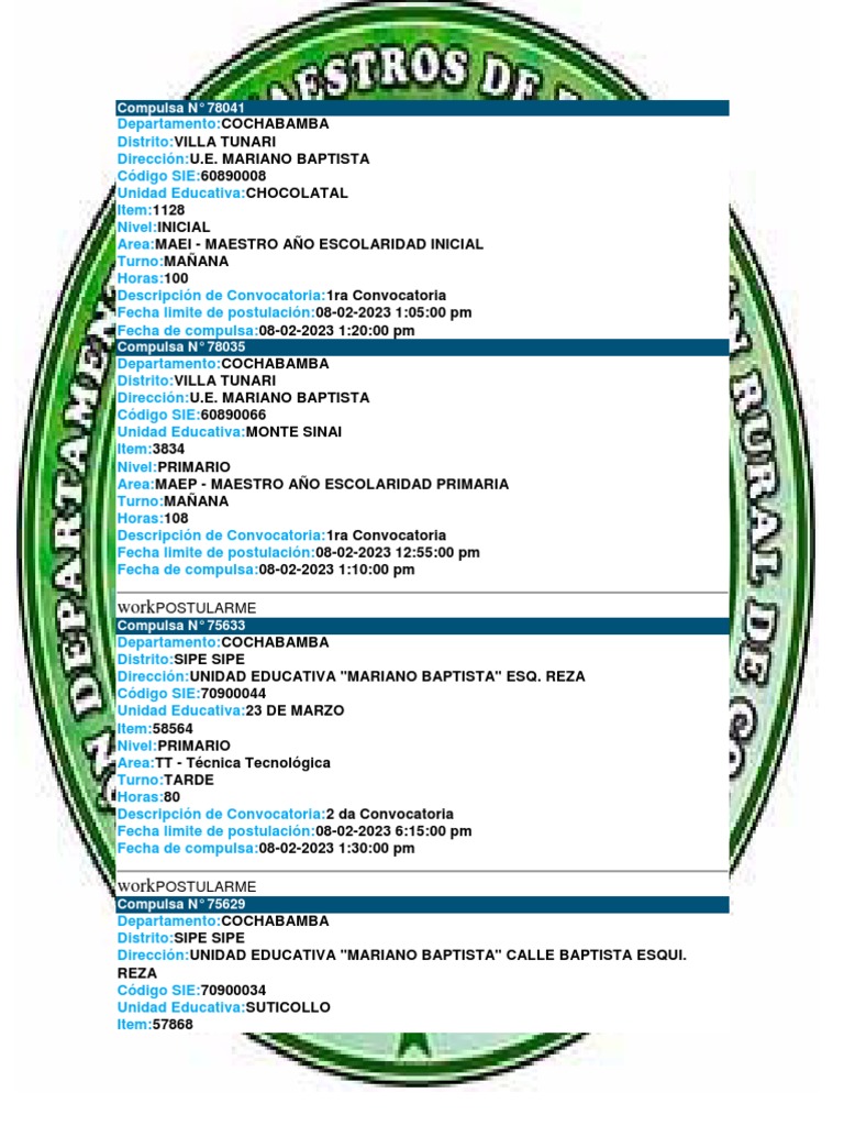 Compulsas - 08 de Febrero | PDF
