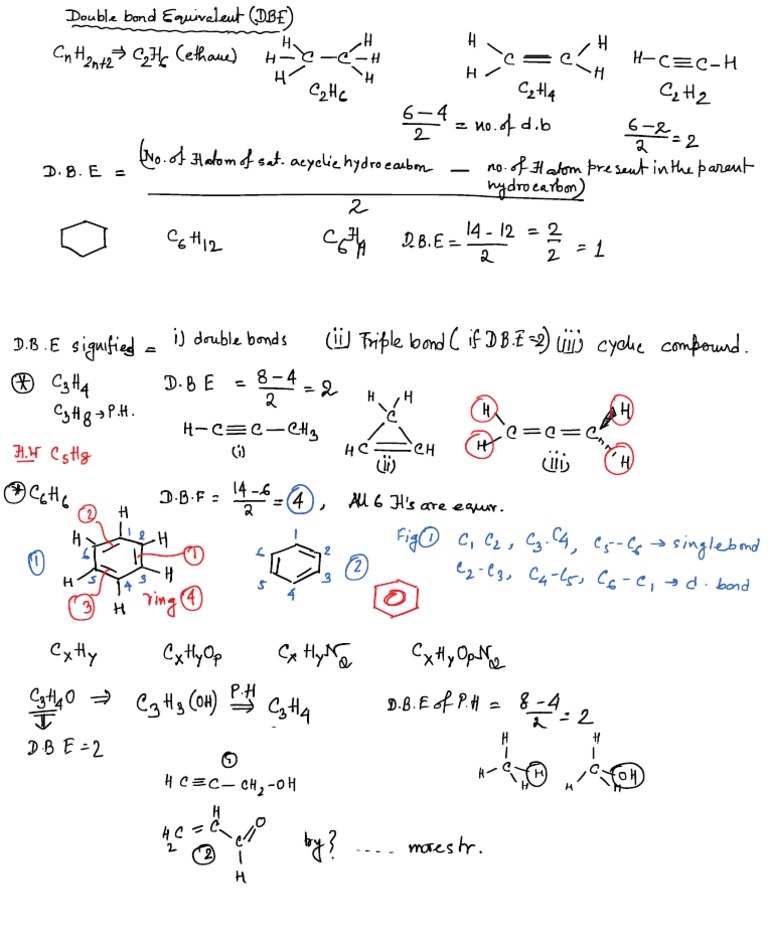 Double Bond Equivalent (DBE) | PDF