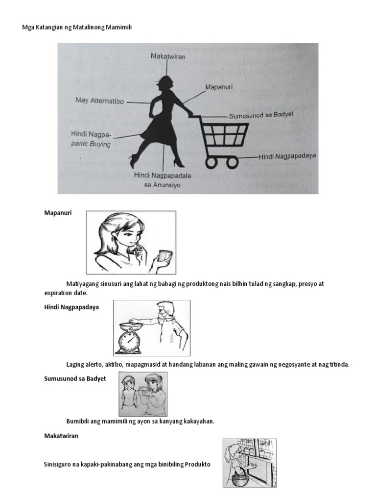 Mga Katangian NG Matalinong Mamimili | PDF