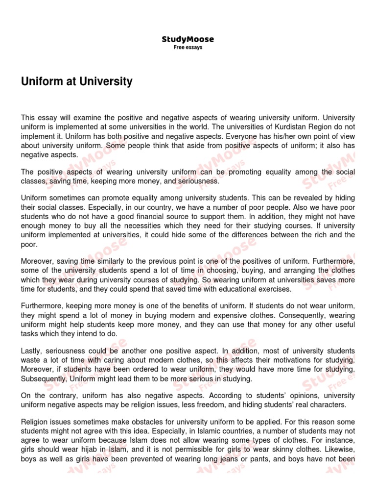 Uniform at Uni | PDF | Clothing