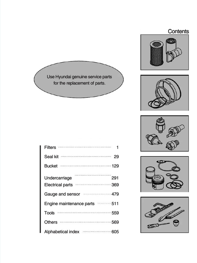 PDF Use Hyundai Genuine Service Parts For The Replacement of Parts ...