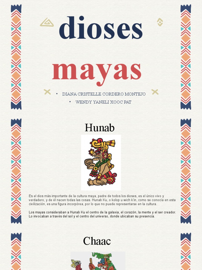 Dioses Mayas | PDF | Mitología | Deidades