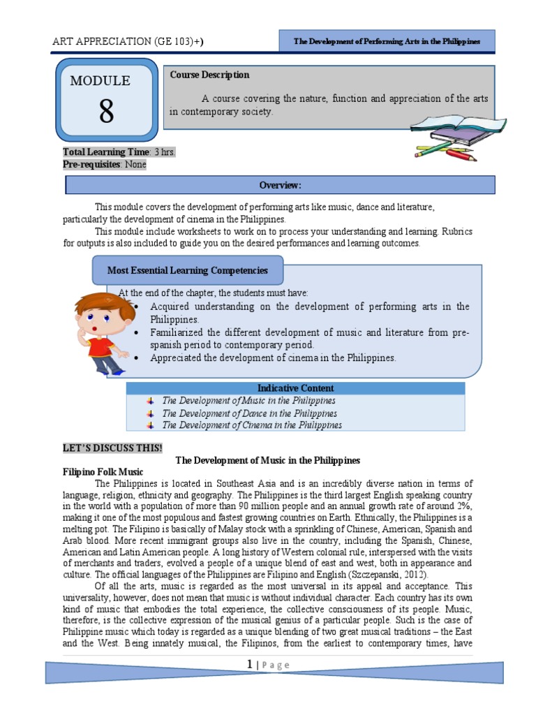 Module 8 | PDF | Performing Arts