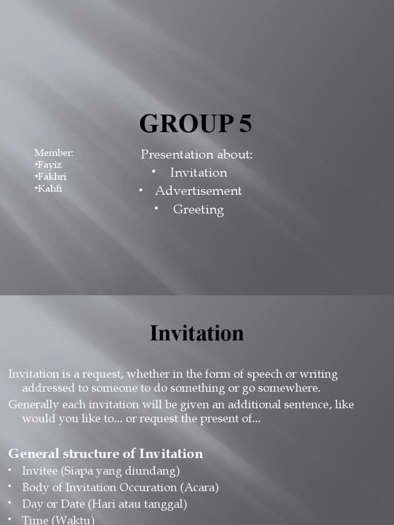 Invitation, Advertisement, and Greeting Guide | PDF | Media ...
