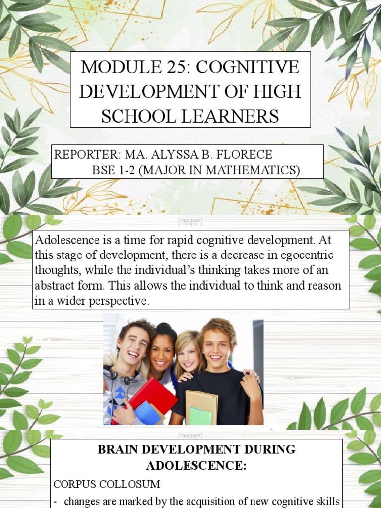 Module 25 (Alyssa) | PDF | Thought | Adolescence