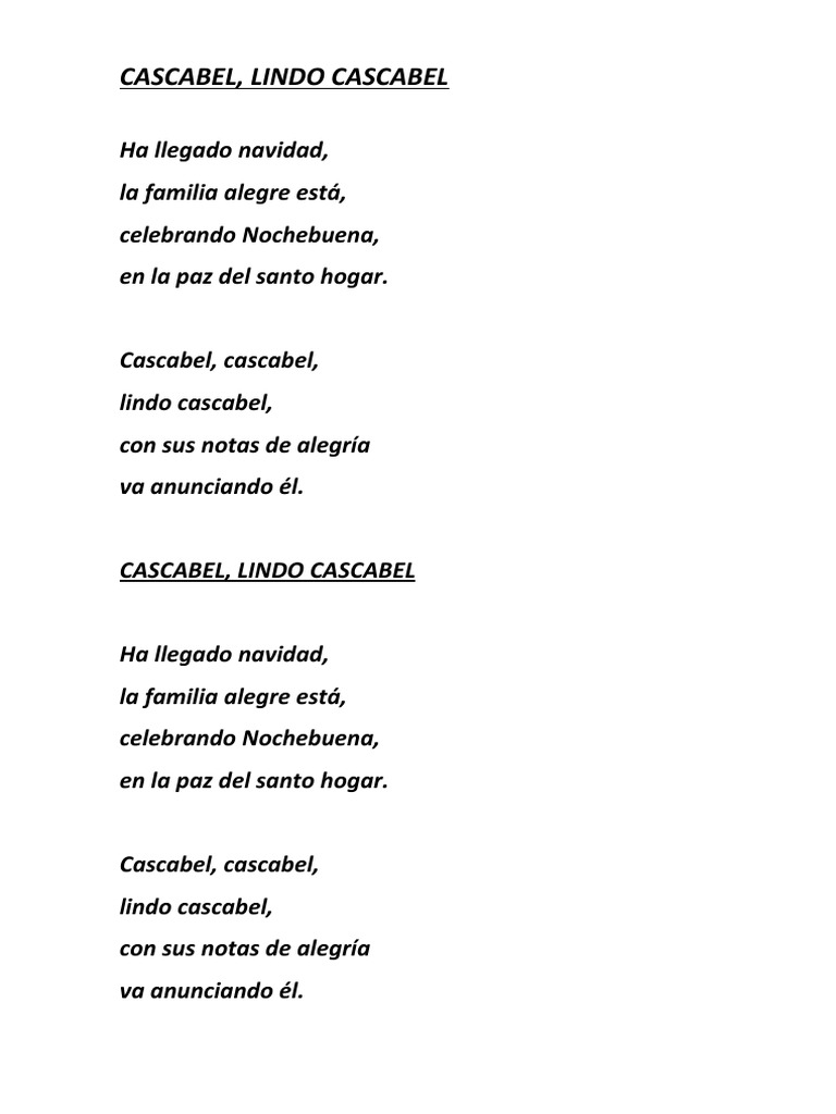 Cascabel, Lindo Cascabel | PDF