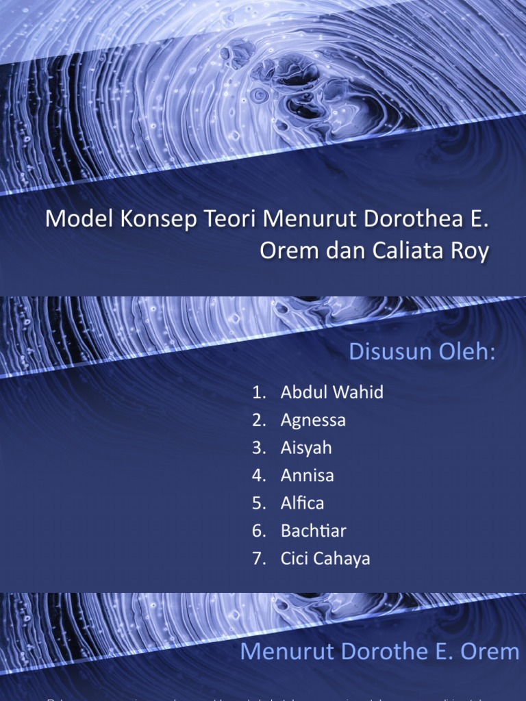 Teori Orem Roy KDK | PDF