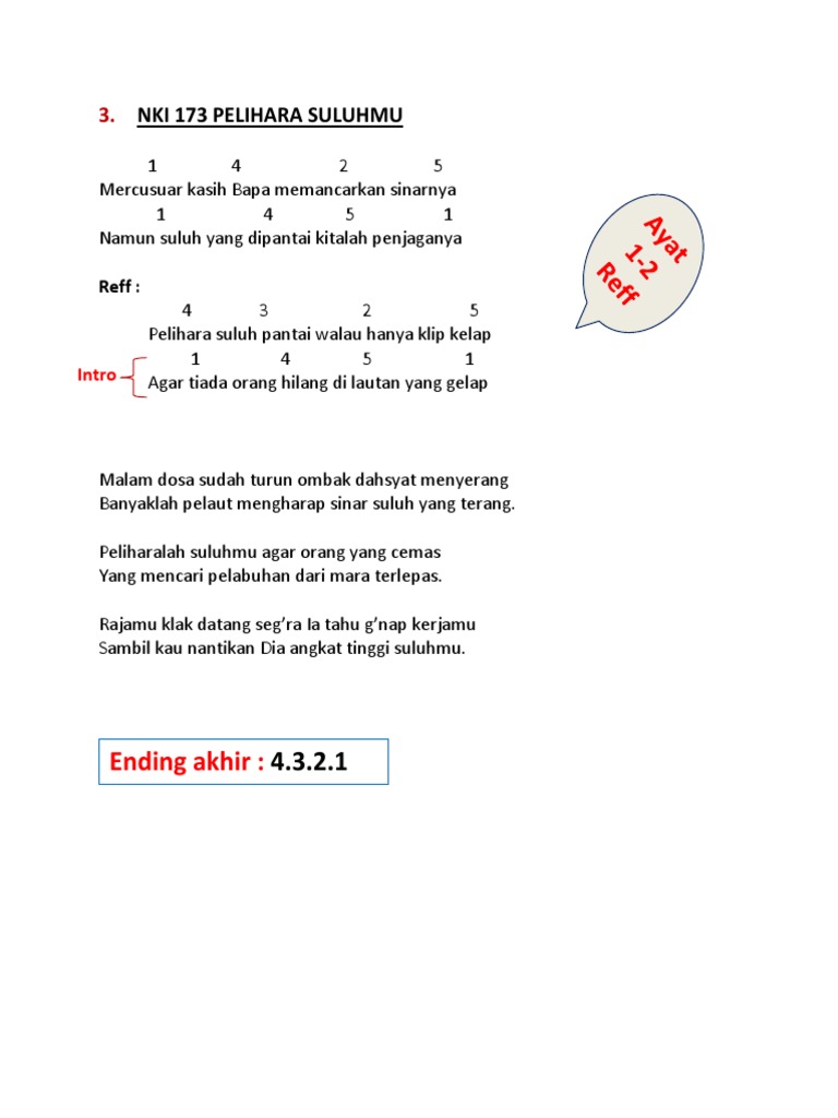 Akord Ibadah Minggu Raya 30-10-2022 - Beni Sadi | PDF