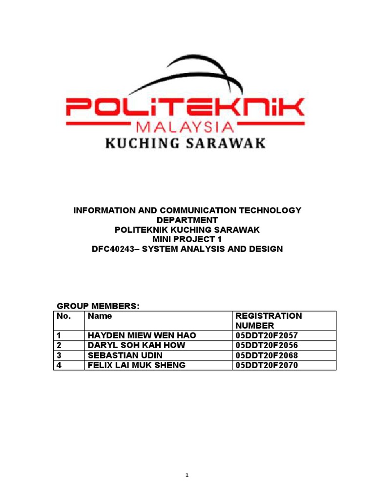 System Analysis Project Report | PDF | Information Science ...