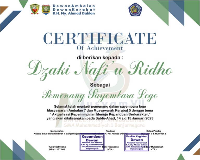 Sertifikat Sayembara Logo | PDF