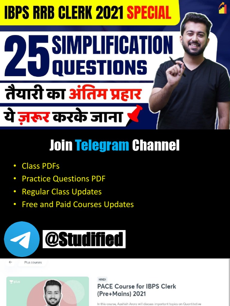 25 Simplification Questions For IBPS RRB Clerk 2021 | PDF