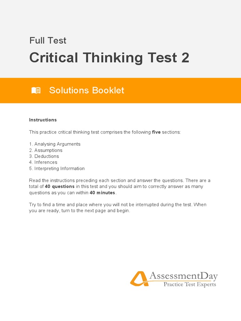 CT2 Full Test Solutions | PDF | Inference | Argument